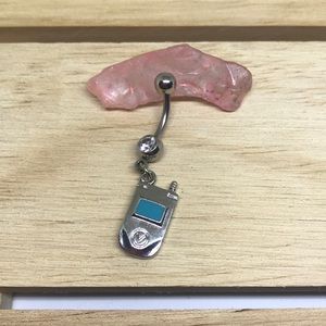 Jewelry | Cell Phone Dangle Belly Button Ring 14 Gauge | Poshmark